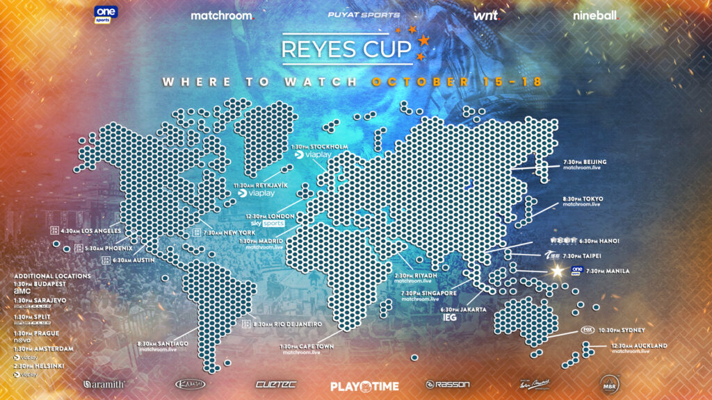 THE INAUGURAL REYES CUP | WHERE TO WATCH - Matchroom Pool